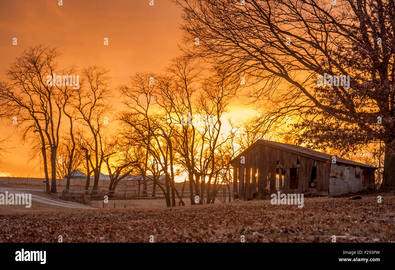 Rural Sunset Stock Photo - Alamy