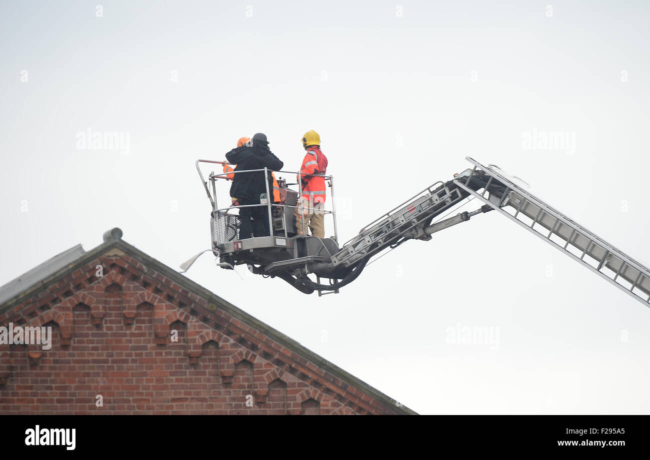 Prisoner Stuart Horner pictured on the roof of HMP Manchester. Stuart ...