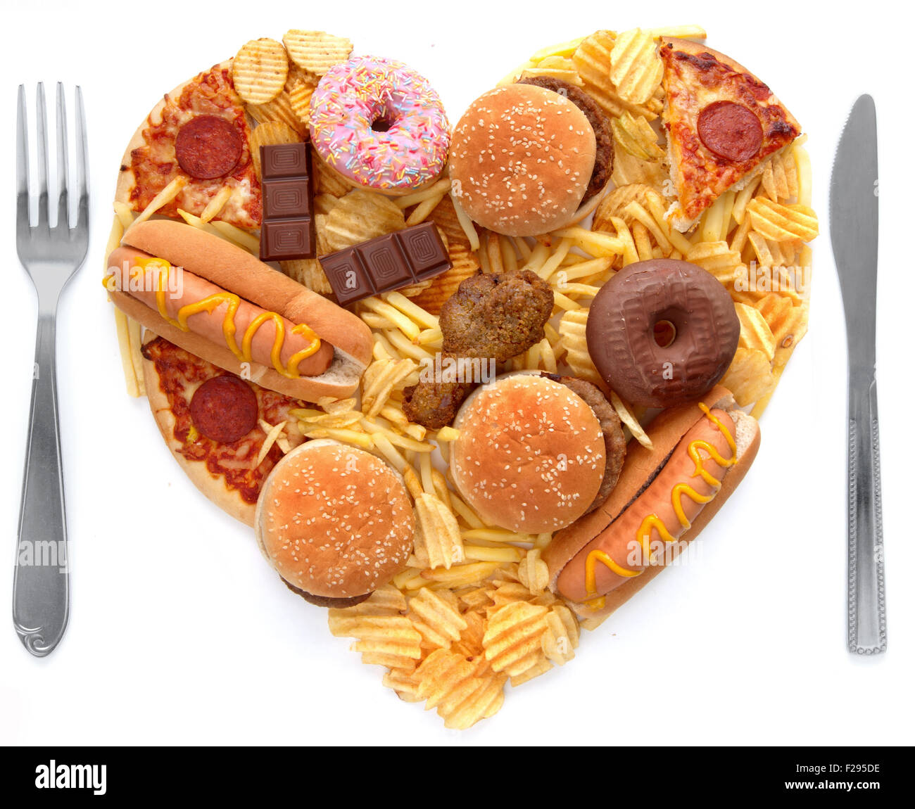 Junk food meal Stock Photo - Alamy
