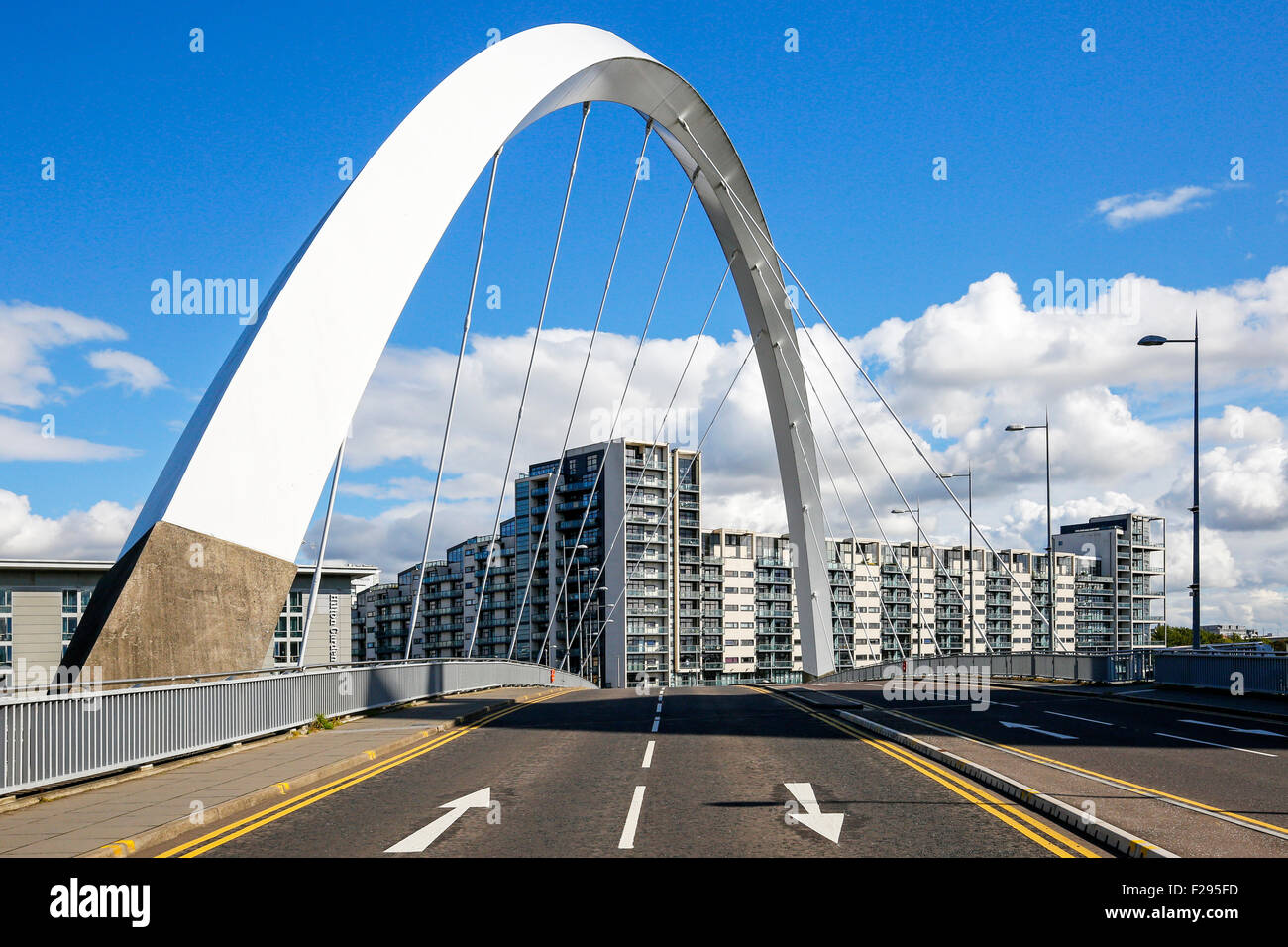 The Arc Bridge, crossing the River Clyde from Govan to Anderston ...