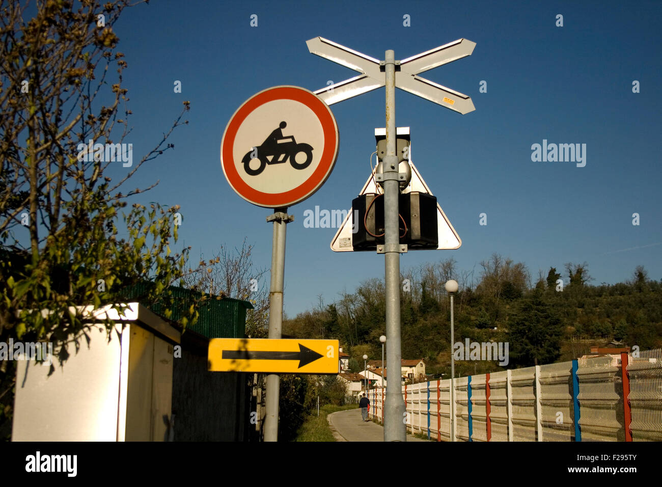 Road signal in the city Stock Photo - Alamy