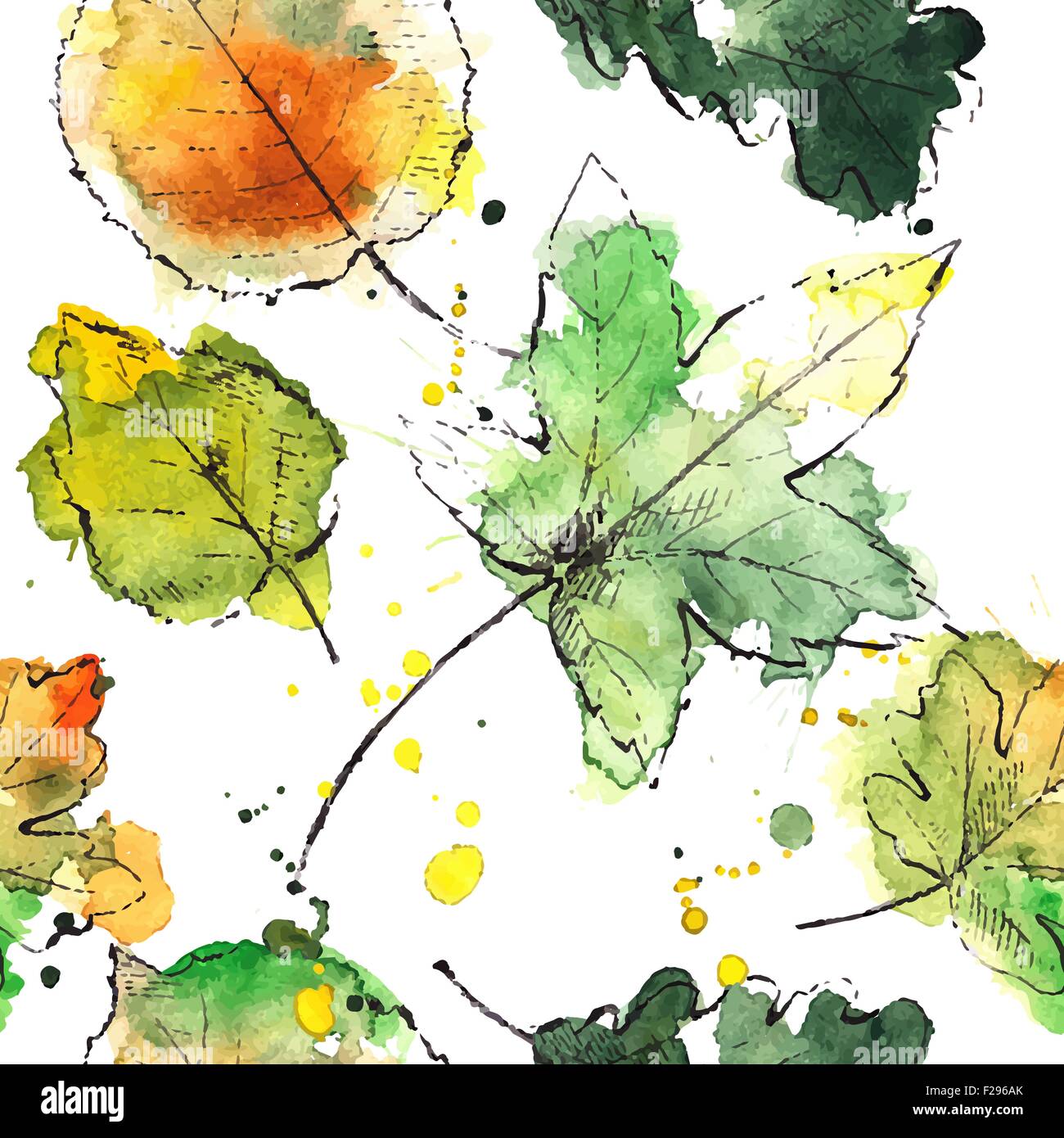 Hand drawn autumn leaves Stock Vector Image & Art - Alamy