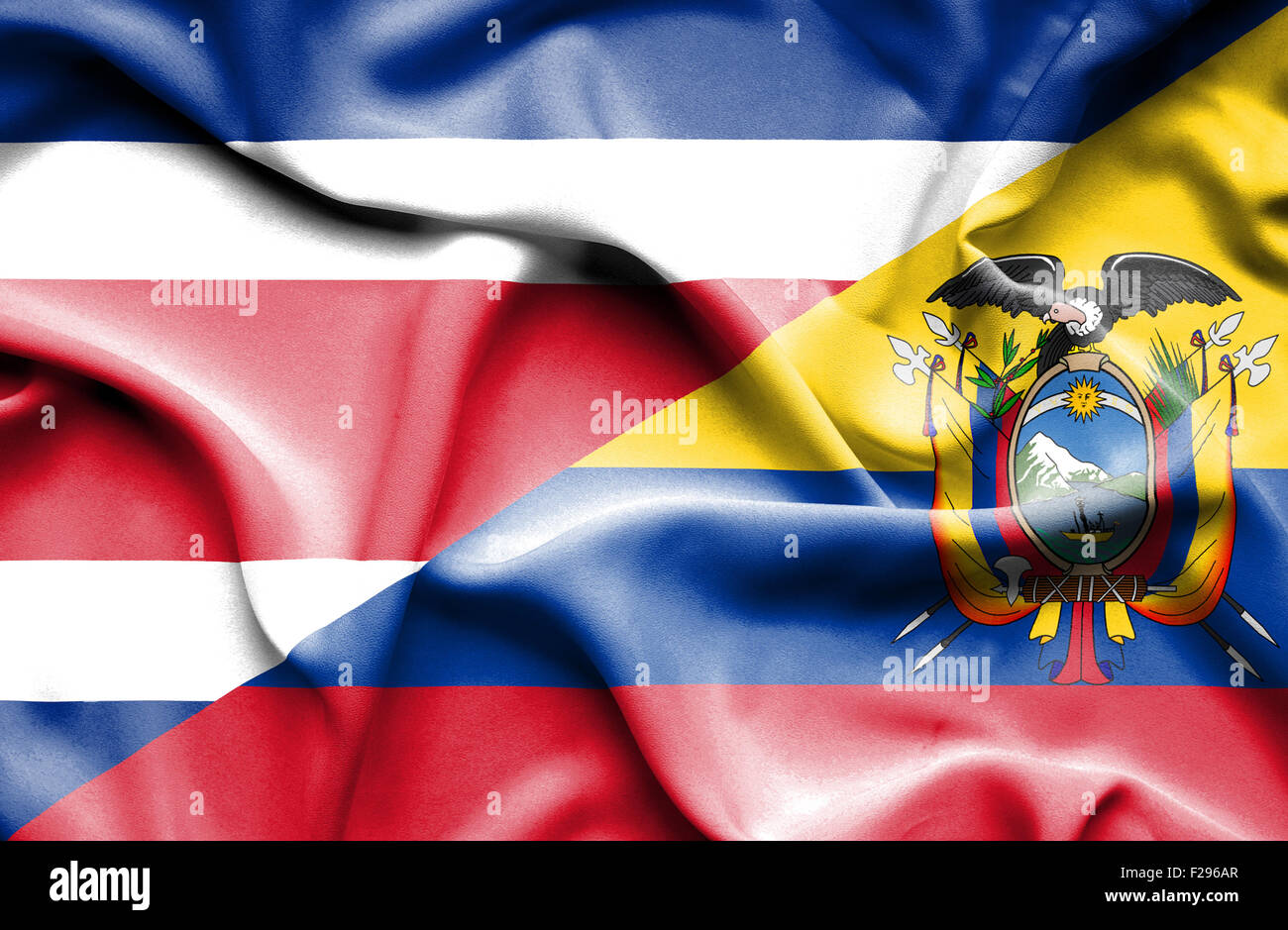 Costa rica ecuador flag hi-res stock photography and images - Alamy