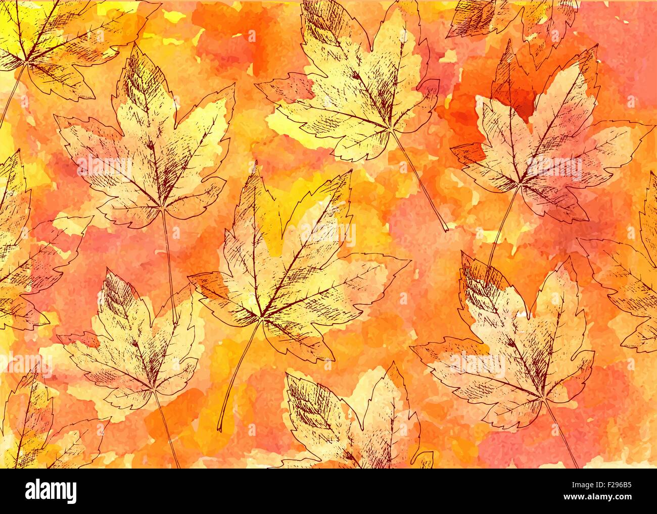 Hand drawn autumn leaves Stock Vector Image & Art - Alamy