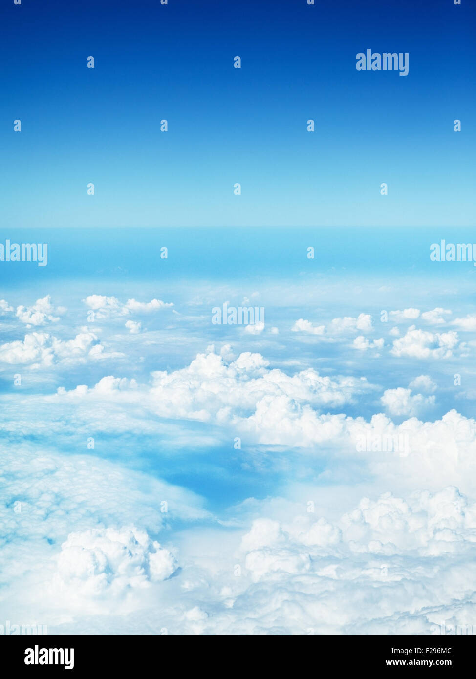 Blue sky with airplane hi-res stock photography and images - Alamy