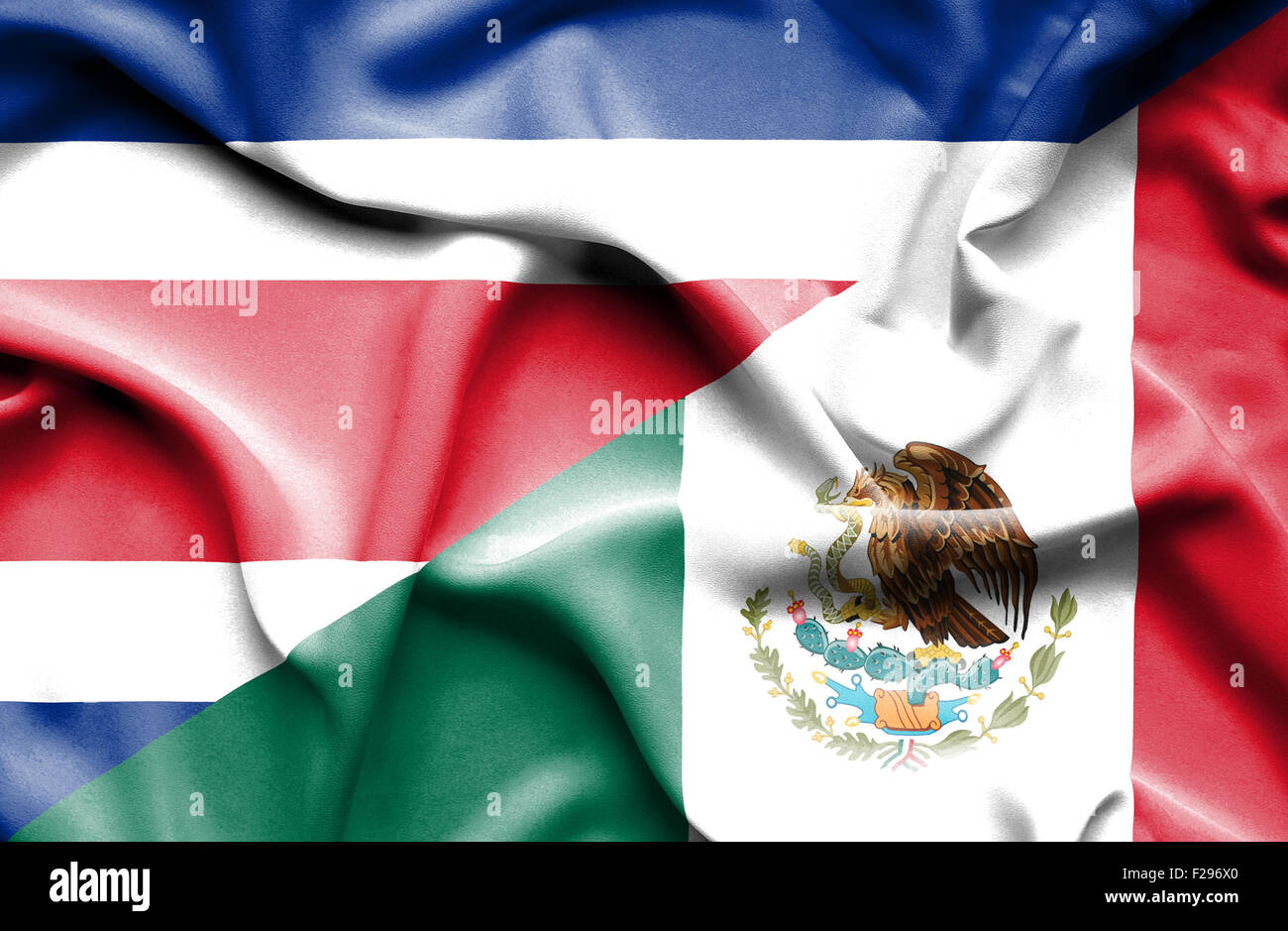 Costa rica mexico flag hi-res stock photography and images - Alamy