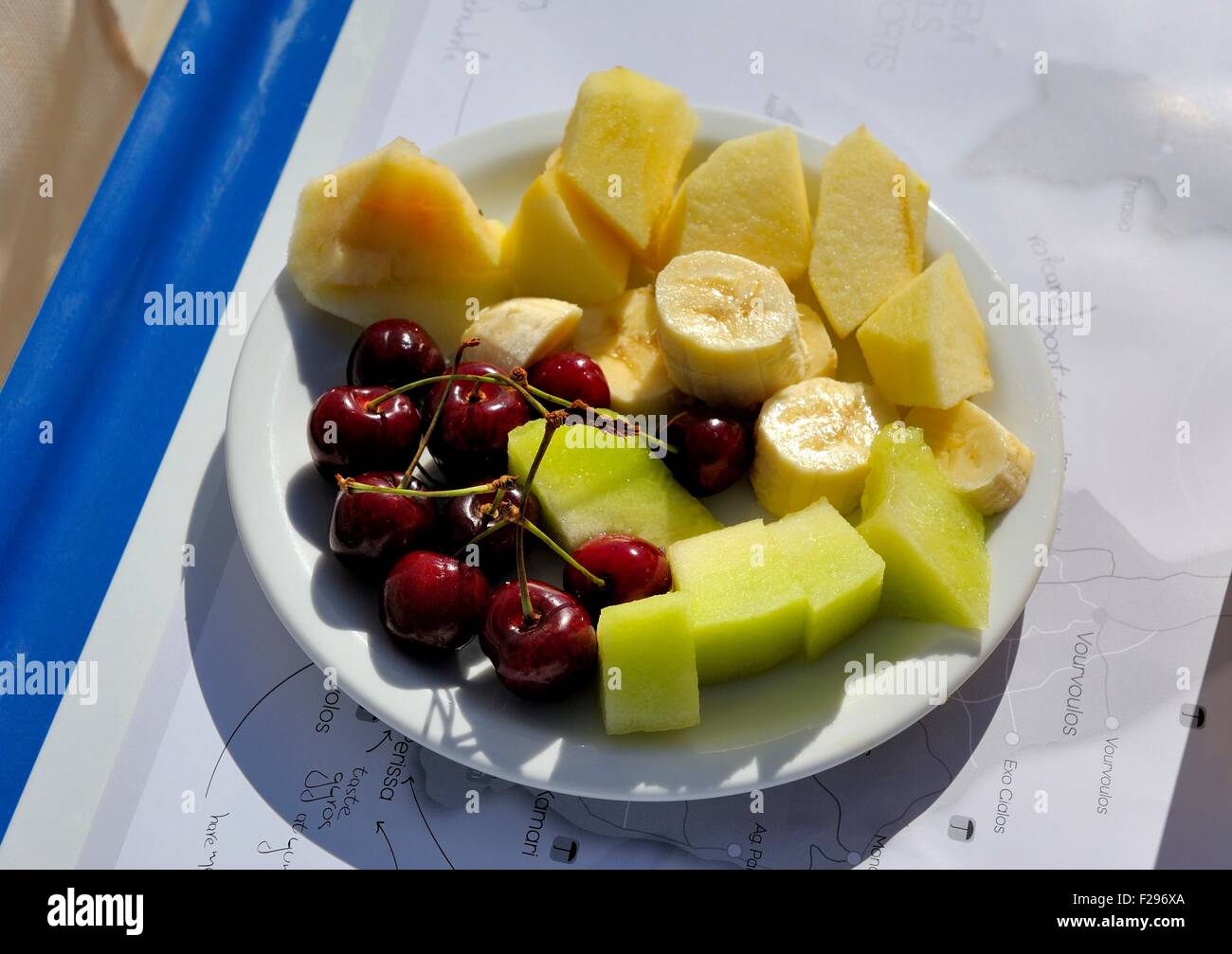 A breakfast selection of fresh fruit Stock Photo - Alamy