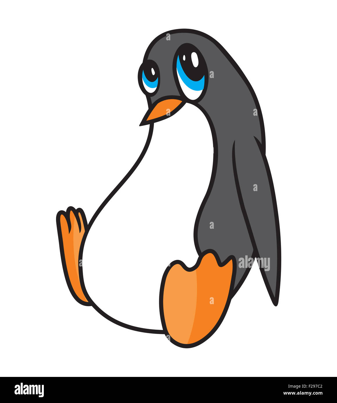 Vector illustrations of the penguin Stock Photo - Alamy