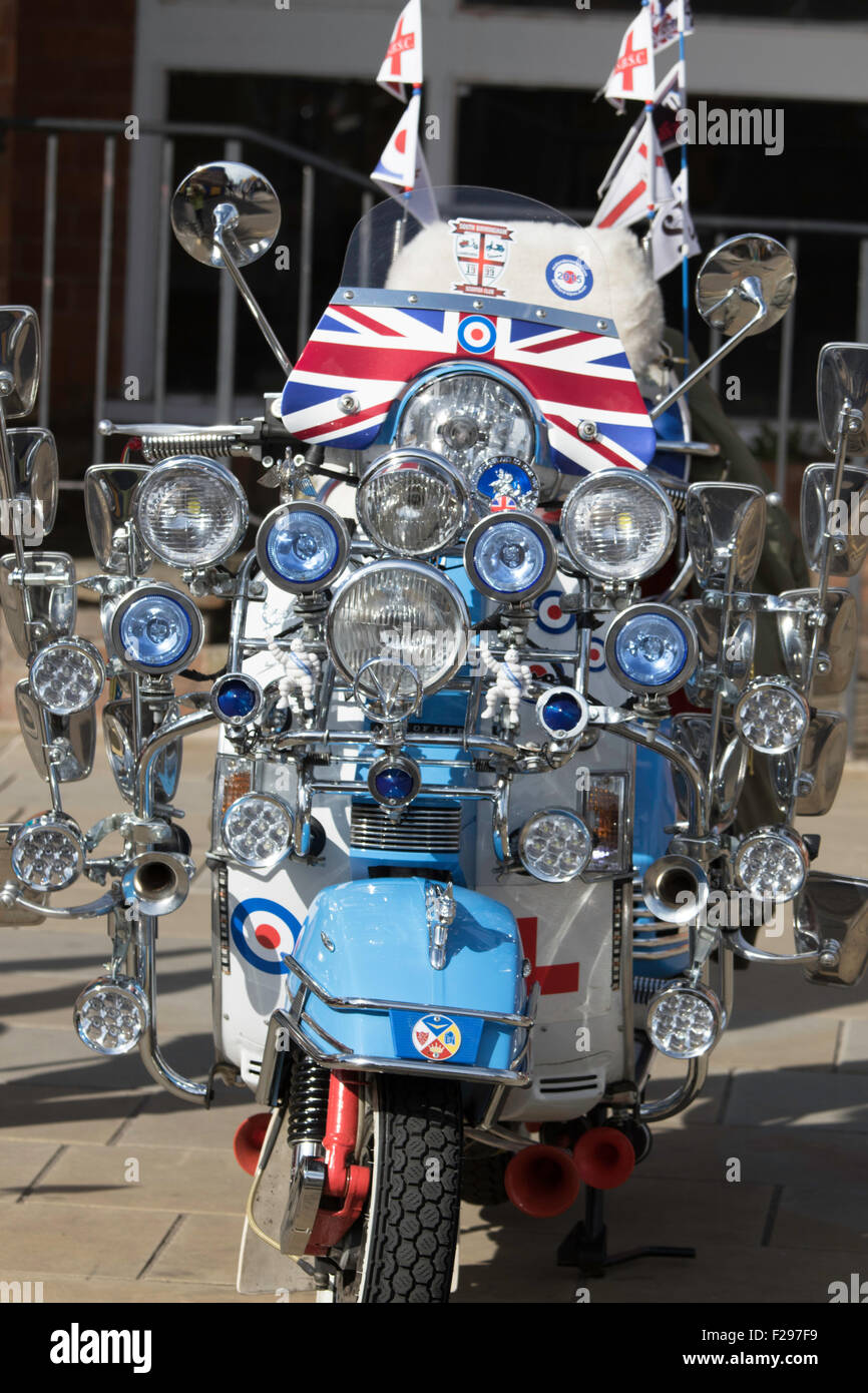 Lambretta scooter mods mod modculture hi-res stock photography and ...