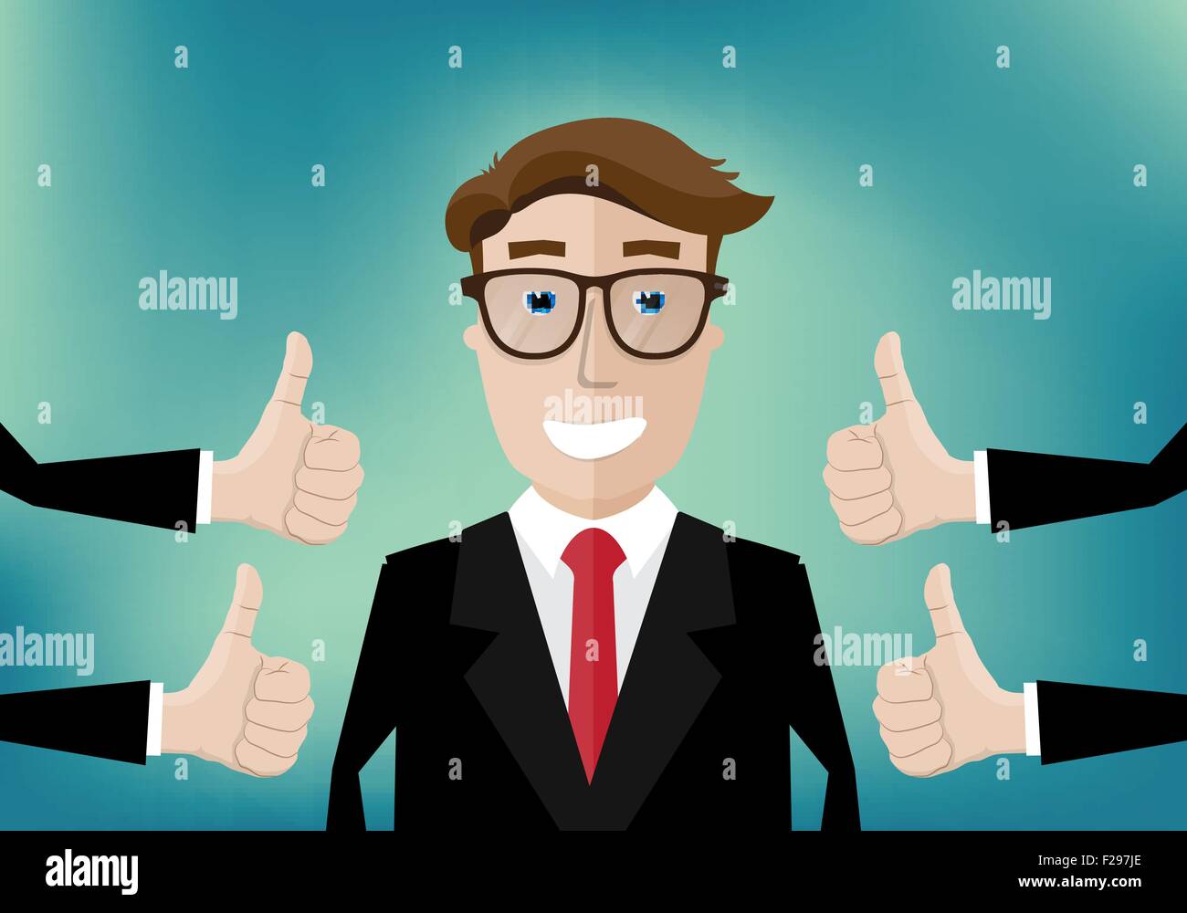 success and thumbs up Stock Vector Image & Art - Alamy