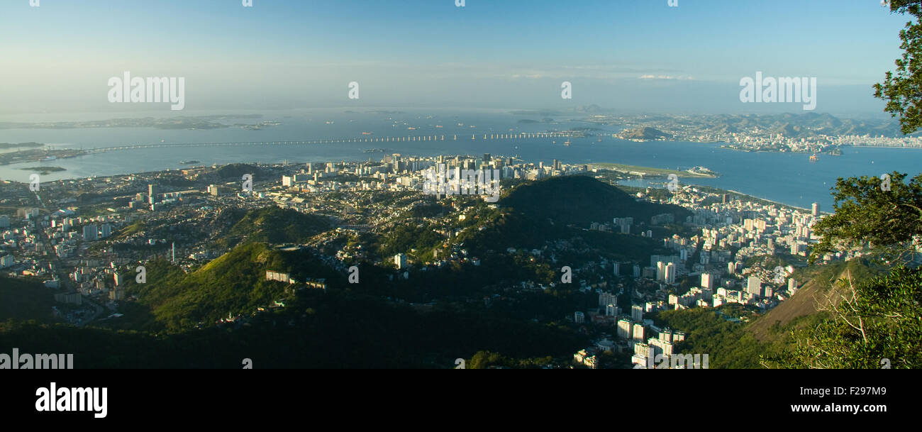 High angle view of a city, Rio De Janeiro, Brazil Stock Photo - Alamy