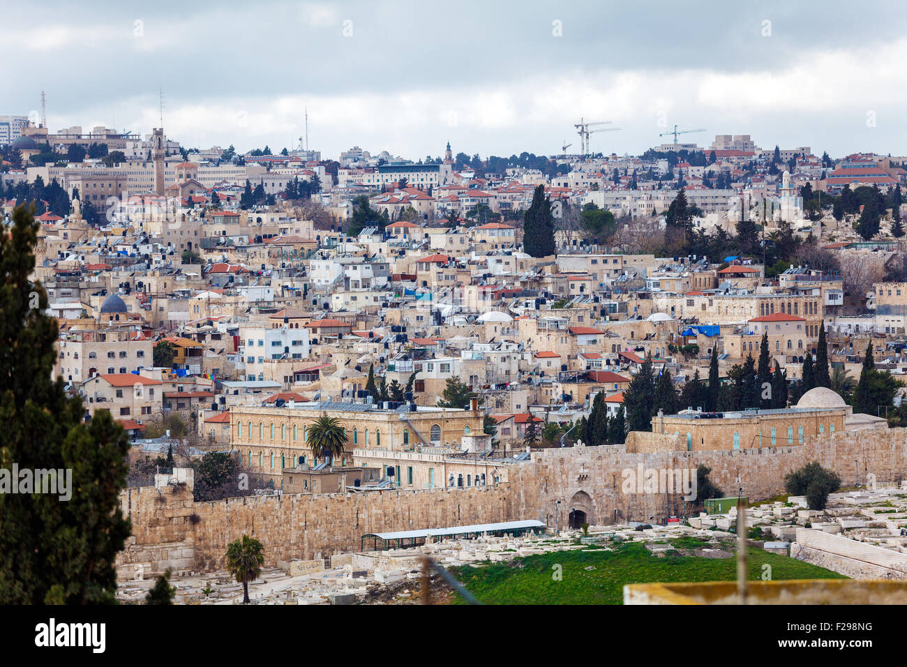 Jerusalem Old City an Ancient Wall, Israel Stock Photo - Alamy