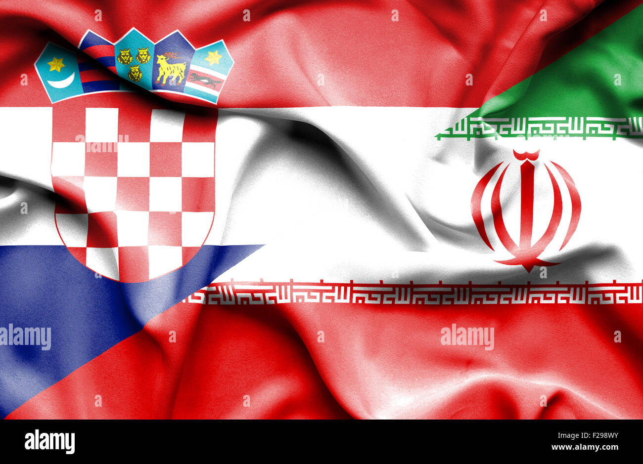 Iran croatia flag hi-res stock photography and images - Alamy