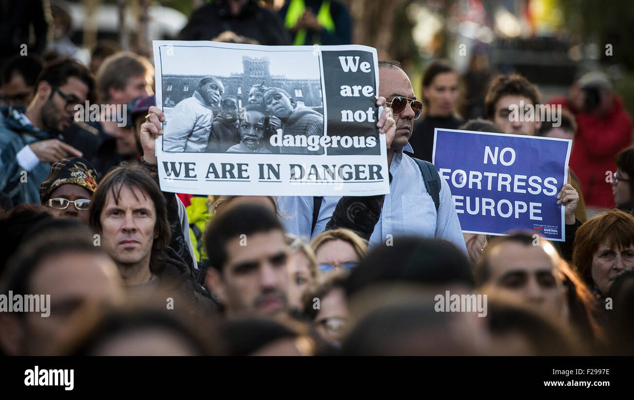 'People without papers' gather in European Union quarters in Brussels ...