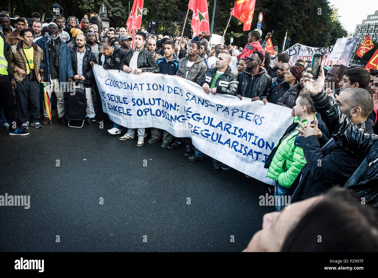 'People without papers' gather in European Union quarters in Brussels ...