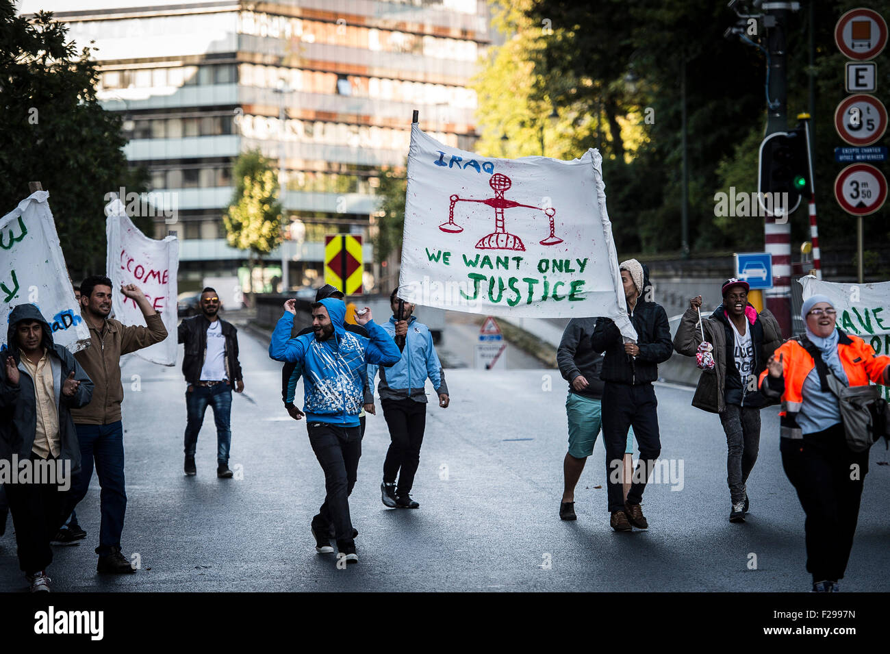 'People without papers' gather in European Union quarters in Brussels ...