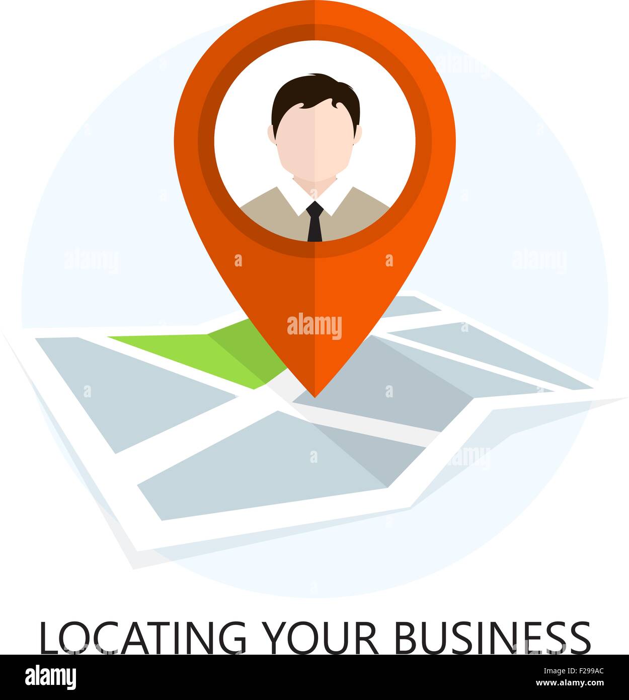 Locating sign Stock Vector Images - Alamy