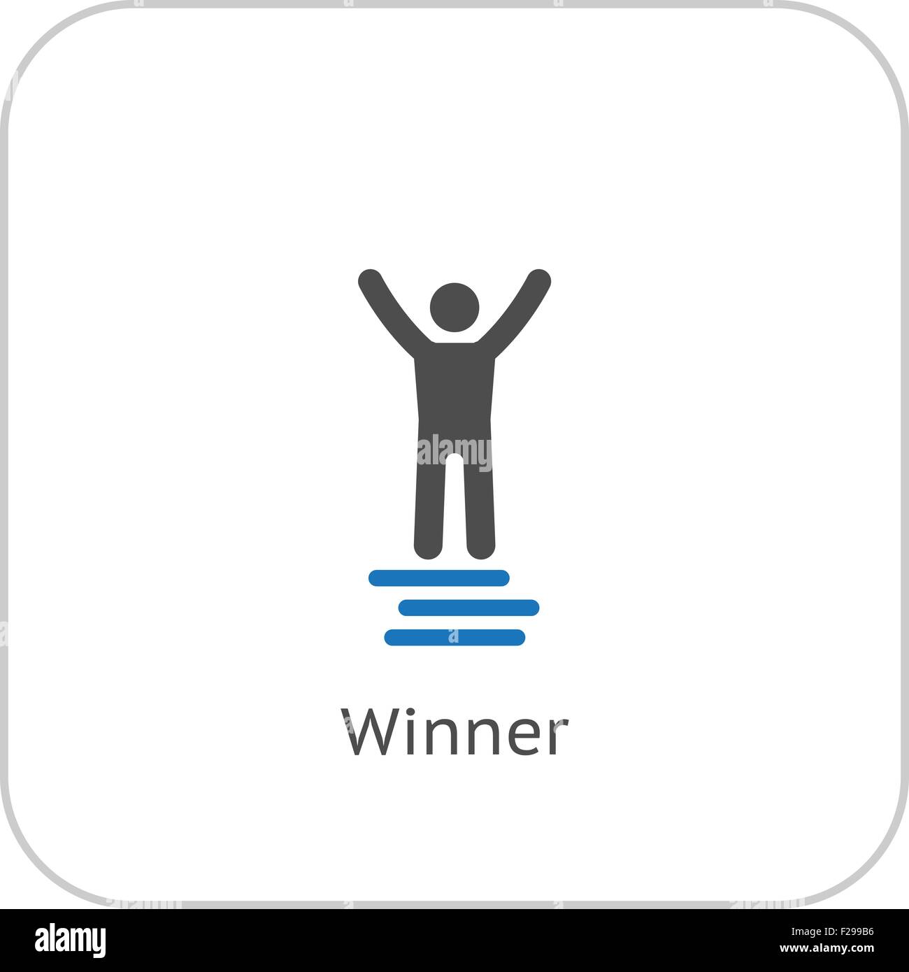 Winner Icon. Business Concept. Flat Design Stock Vector Image & Art - Alamy