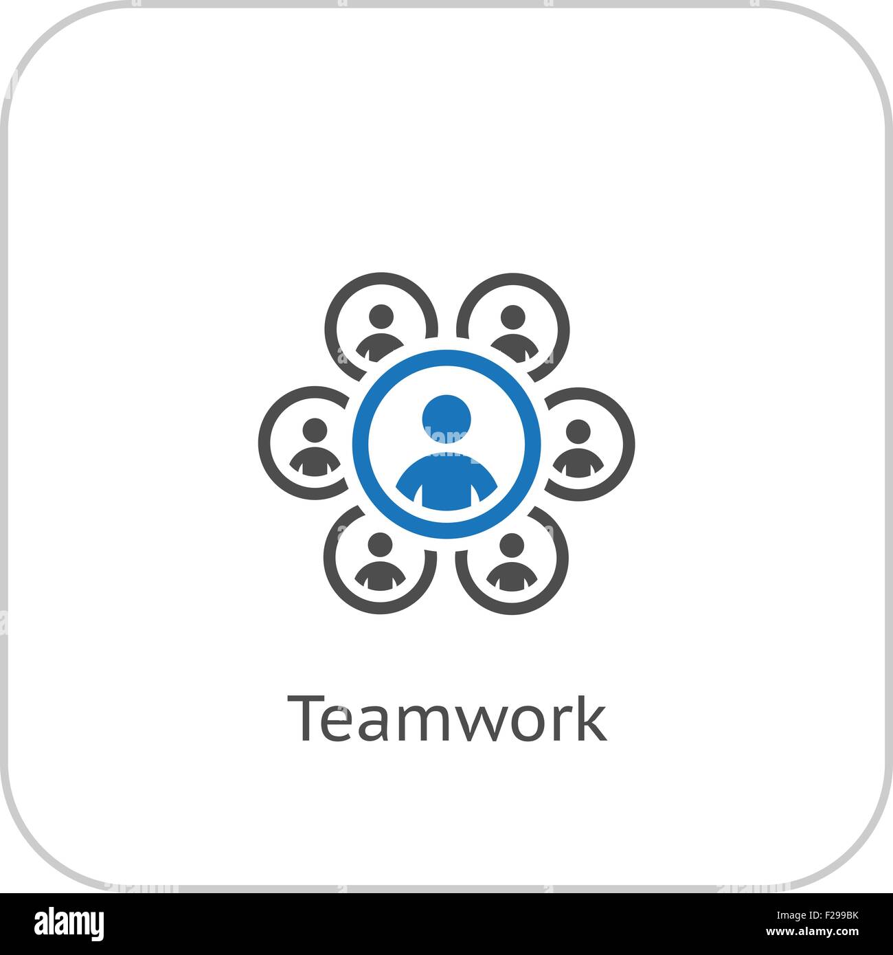 Teamwork Icon. Business Concept. Flat Design Stock Vector Image & Art ...