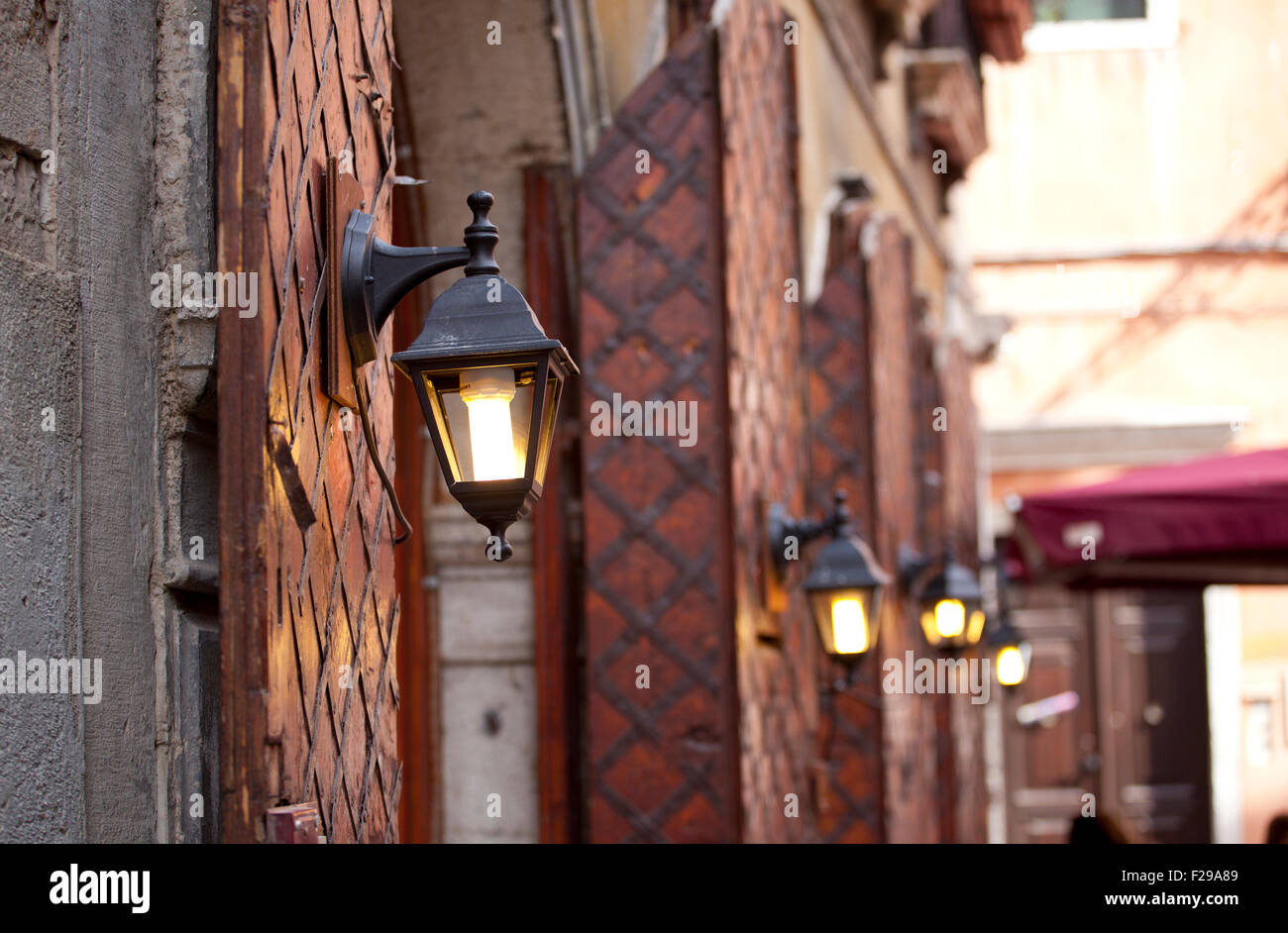 Typical venetian lantern in Venice Stock Photo - Alamy