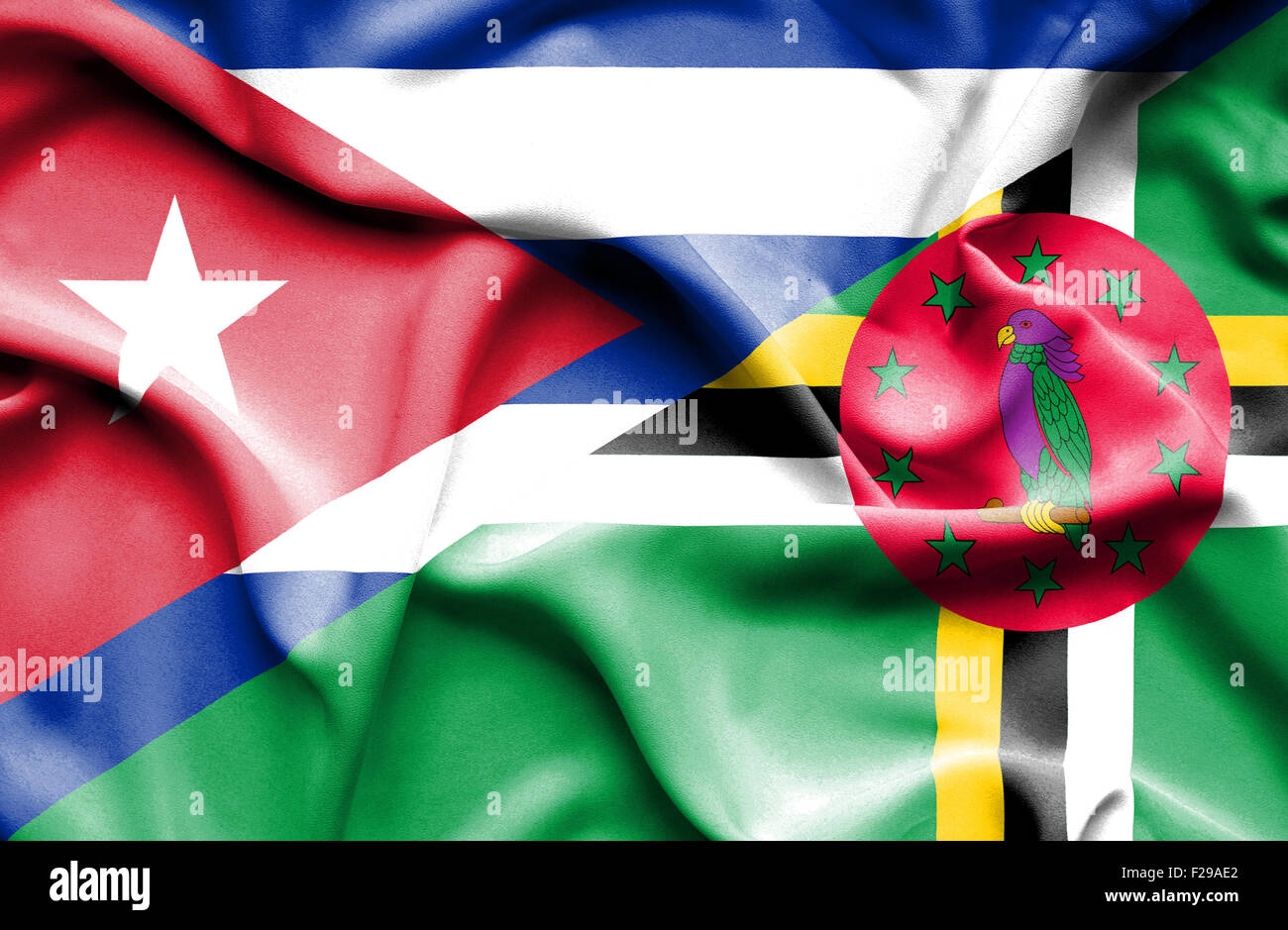 Cuba dominica flag hi-res stock photography and images - Alamy