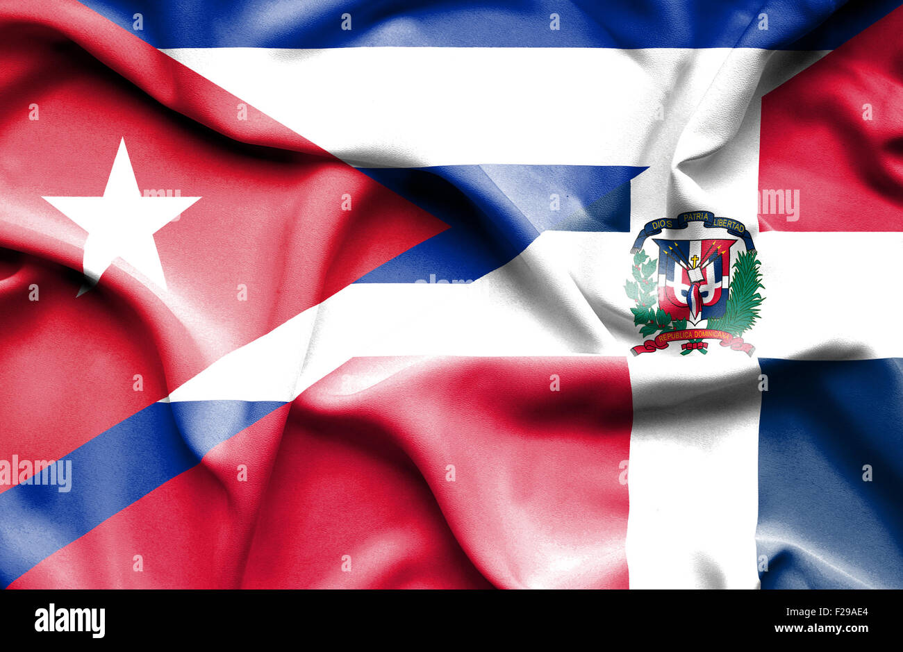 Cuba dominican republic flag hi-res stock photography and images - Alamy