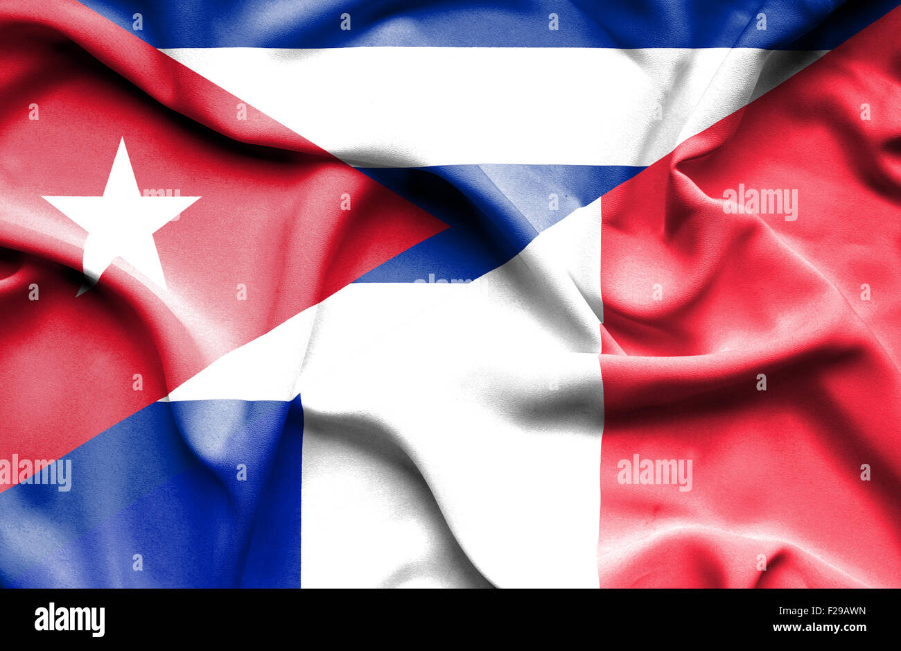 Cuba france flag hi-res stock photography and images - Alamy