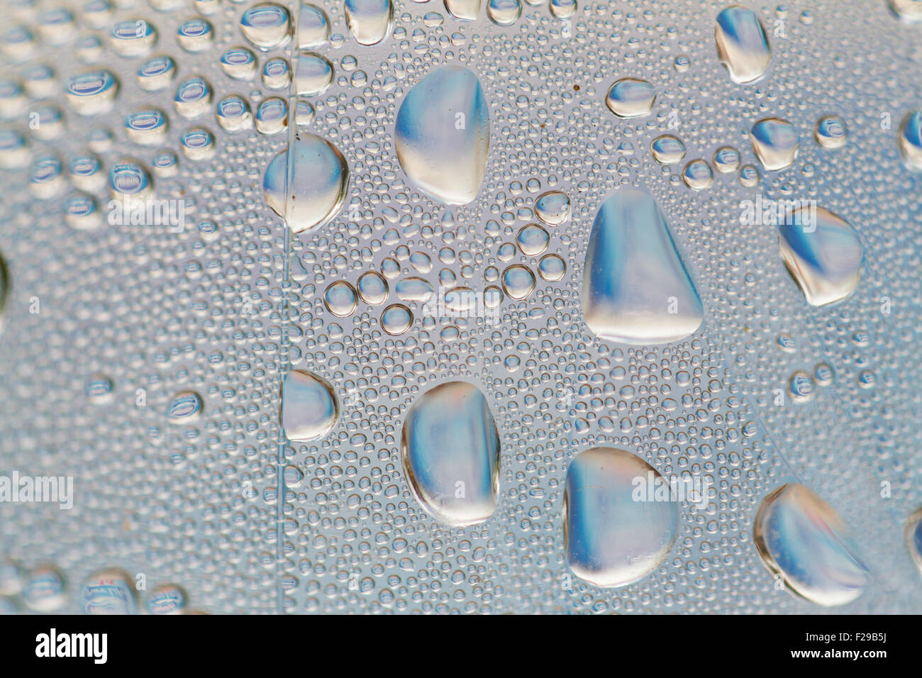 Drops of water on glass Stock Photo - Alamy