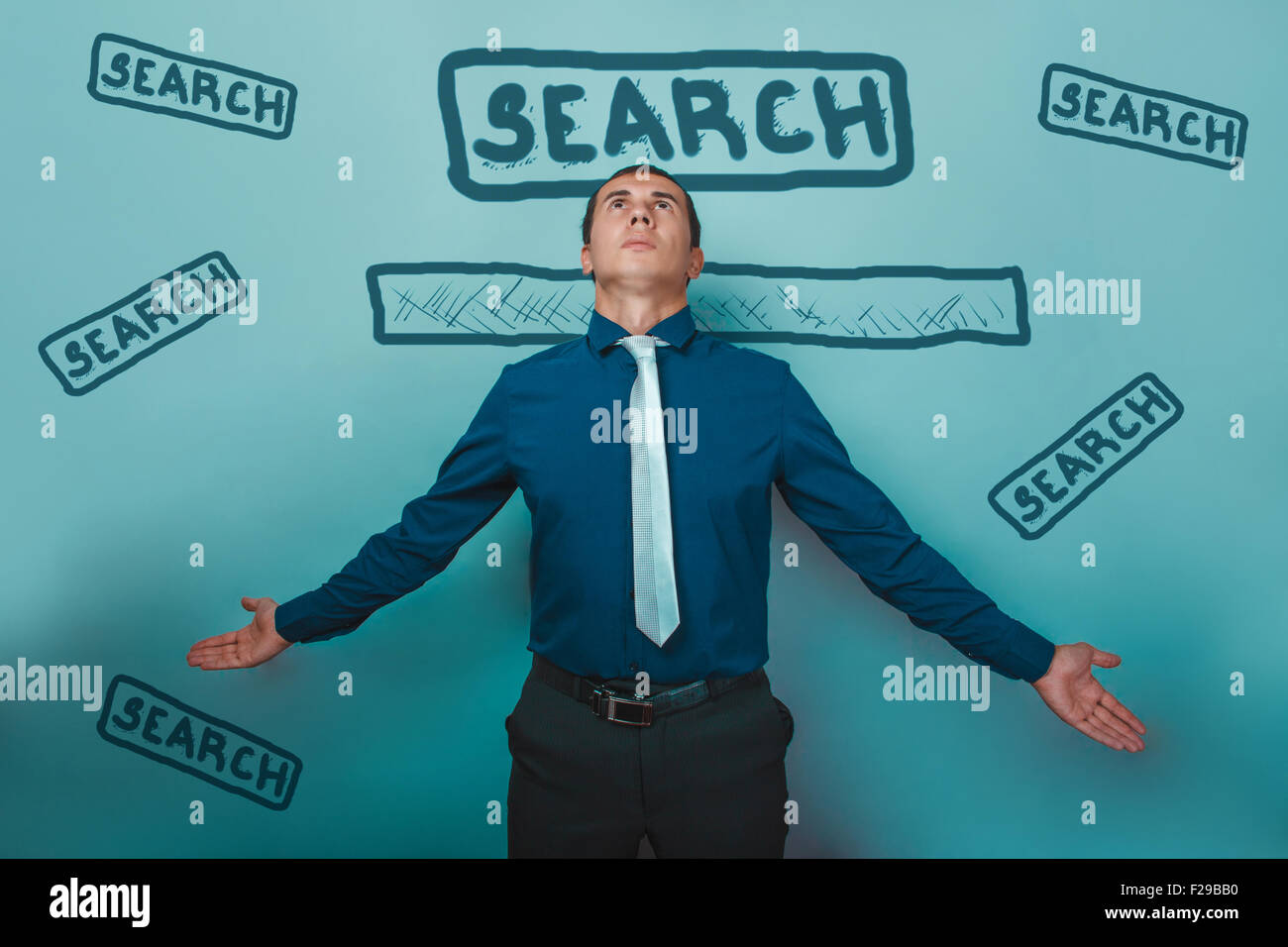 Google screen man hi-res stock photography and images - Alamy