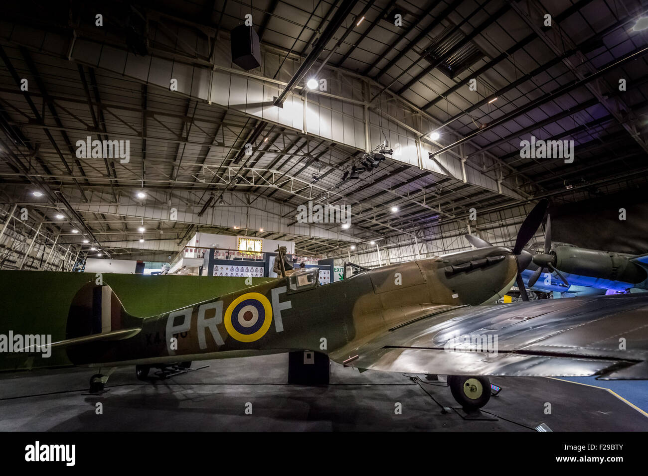 London, UK. 14th September, 2015. Supermarine Spitfire MK1 on display ...