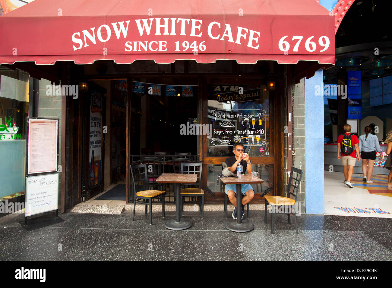 Snow White Cafe, Hollywood, Los Angeles, California, USA Stock Photo ...