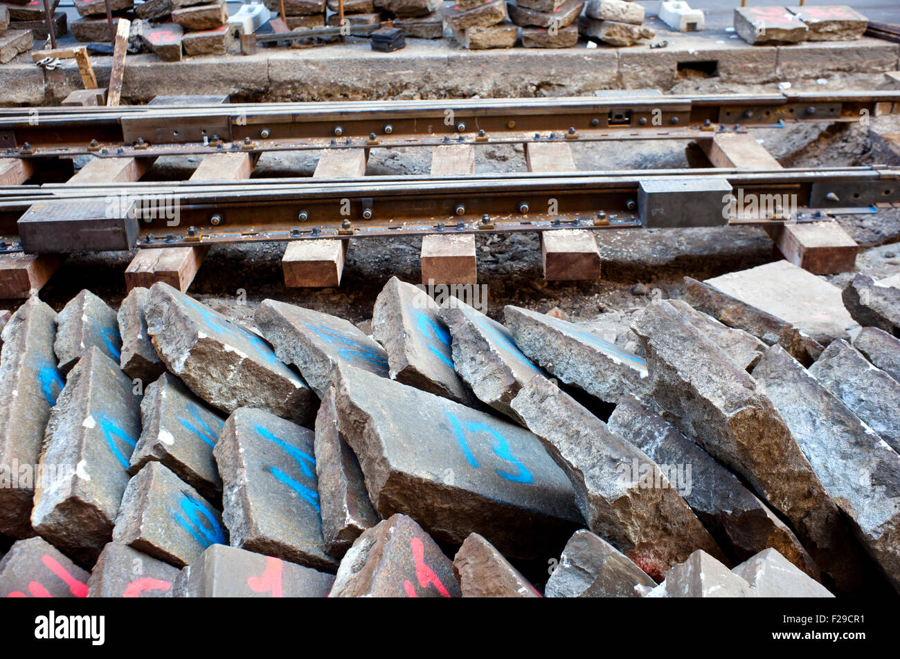 Tram construction hi-res stock photography and images - Alamy