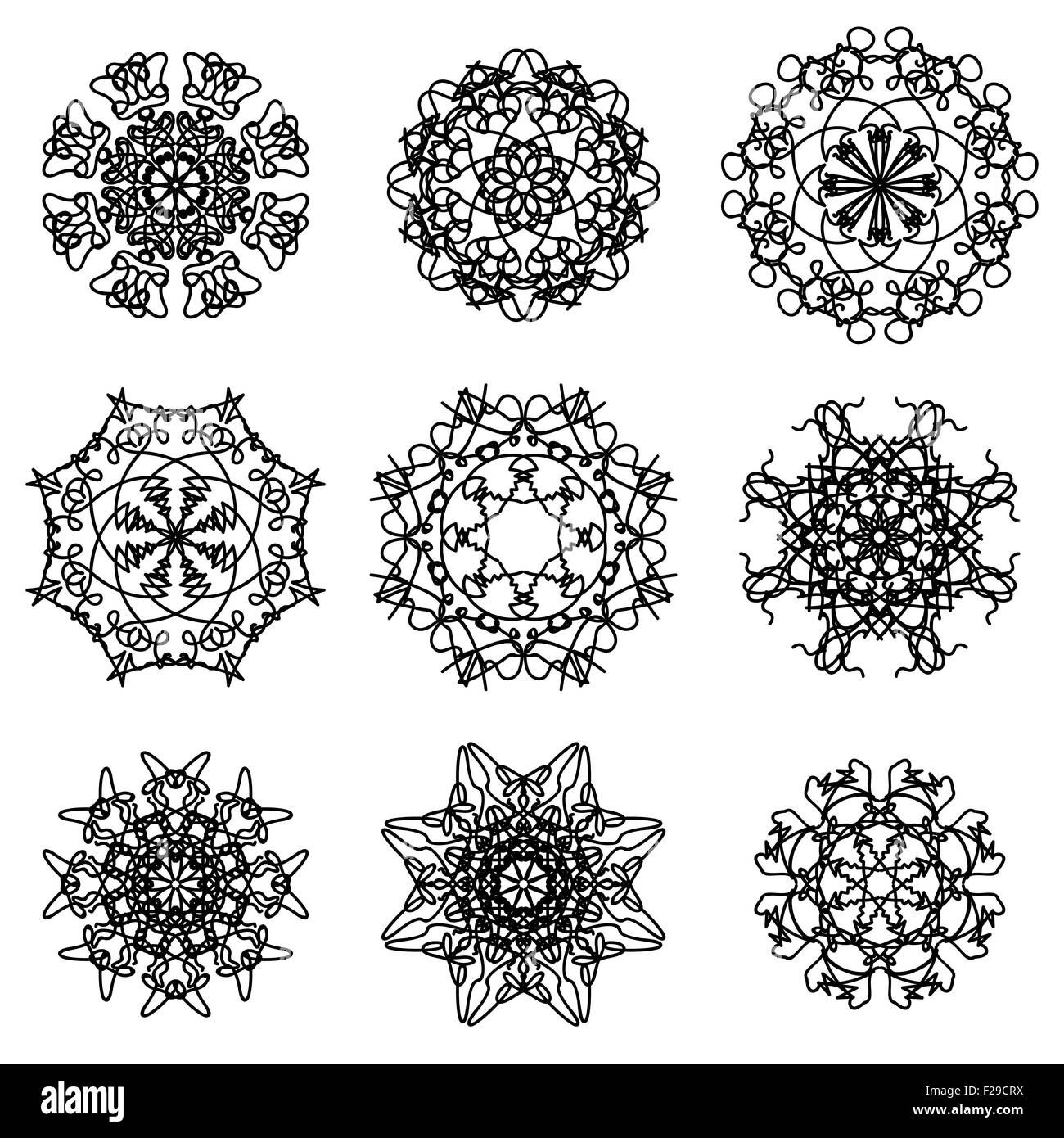 Ornamental silhouette Cut Out Stock Images & Pictures - Alamy