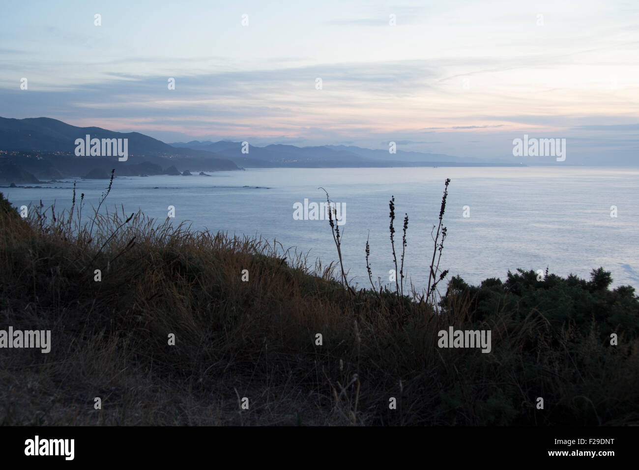 Landscape at sunset Stock Photo - Alamy