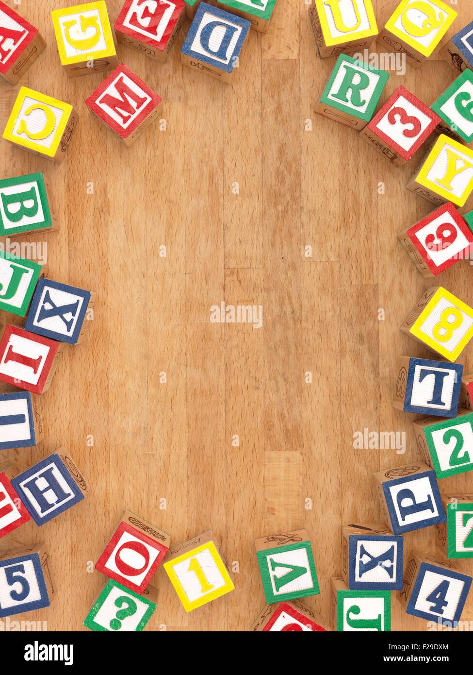 A close up shot of ABC blocks Stock Photo - Alamy