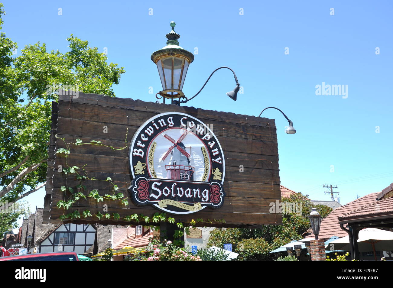 Solvang, California Sign Stock Photo - Alamy