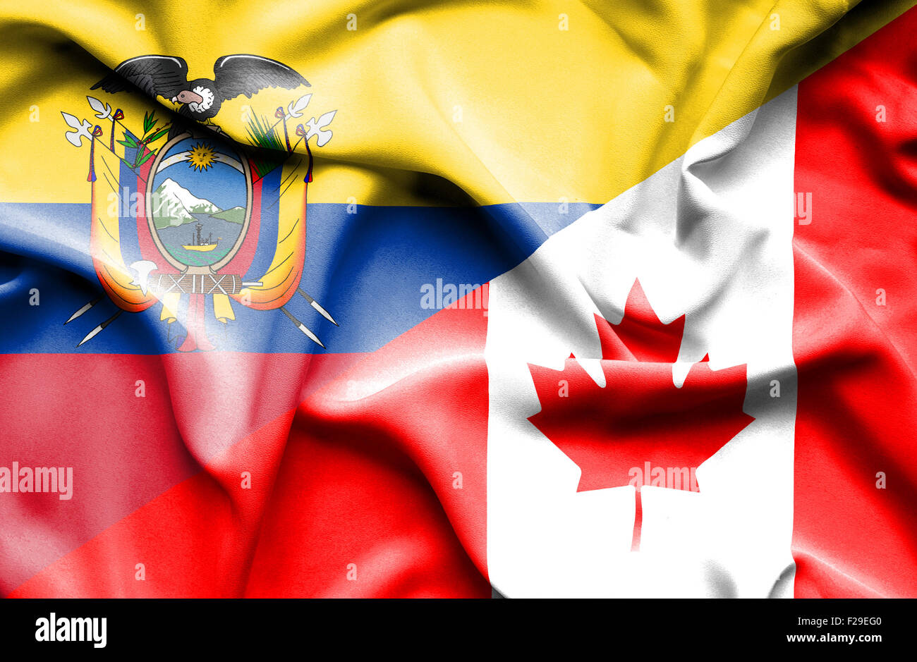 Canada ecuador flag hi-res stock photography and images - Alamy