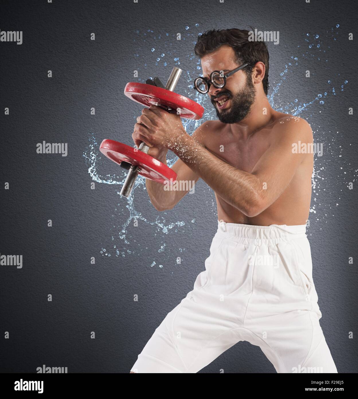 Nerdy workout hi-res stock photography and images - Alamy