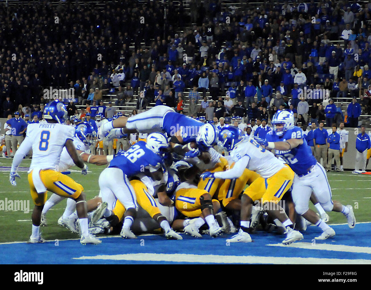 Colorado Springs, Colorado, USA. 12th Sep, 2015. Air Force running back ...