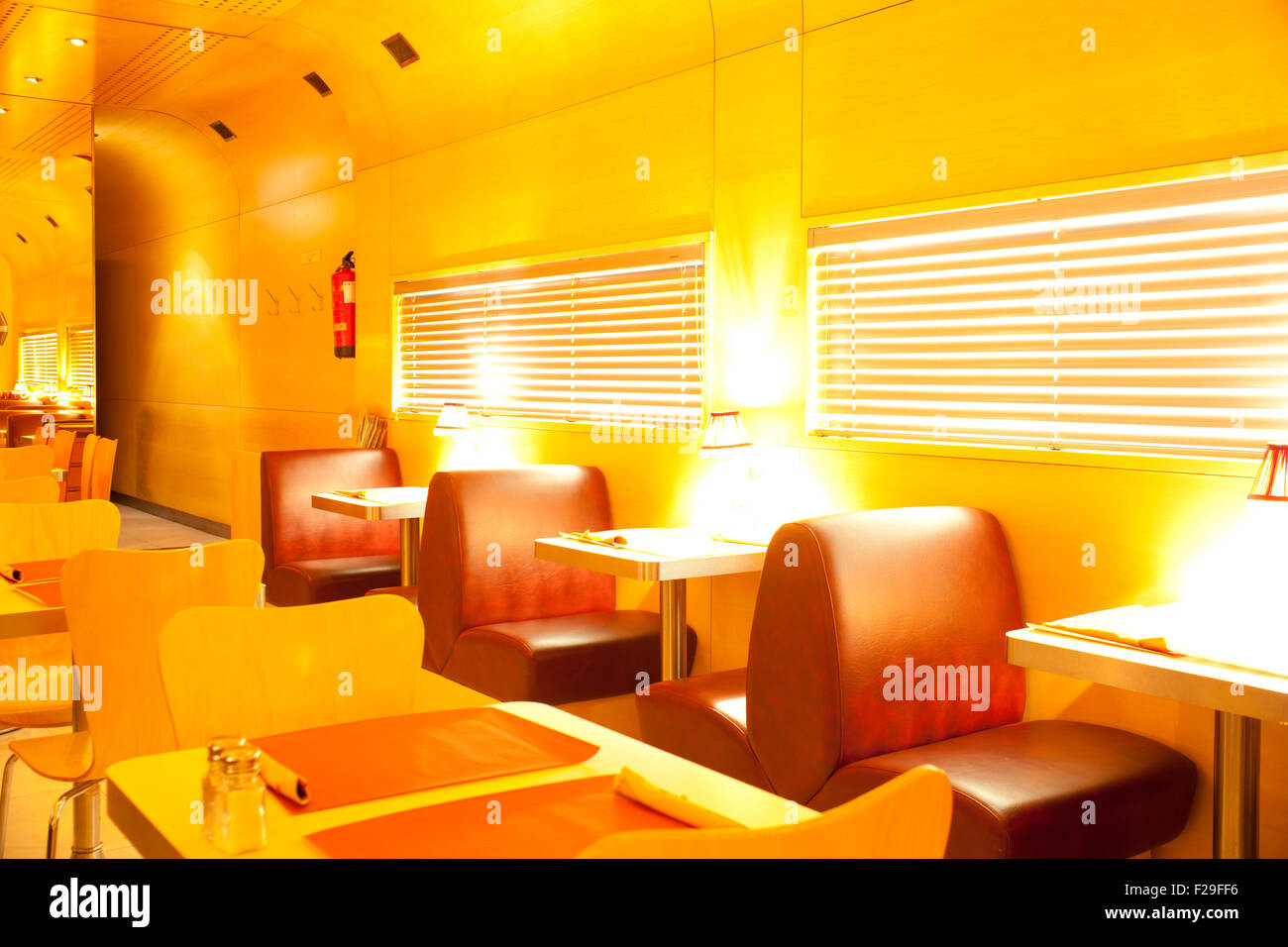 Empty Table in the bar Stock Photo - Alamy