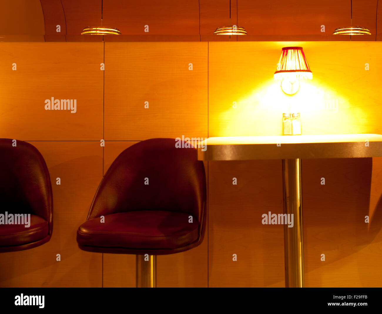 Empty Table in the bar Stock Photo - Alamy