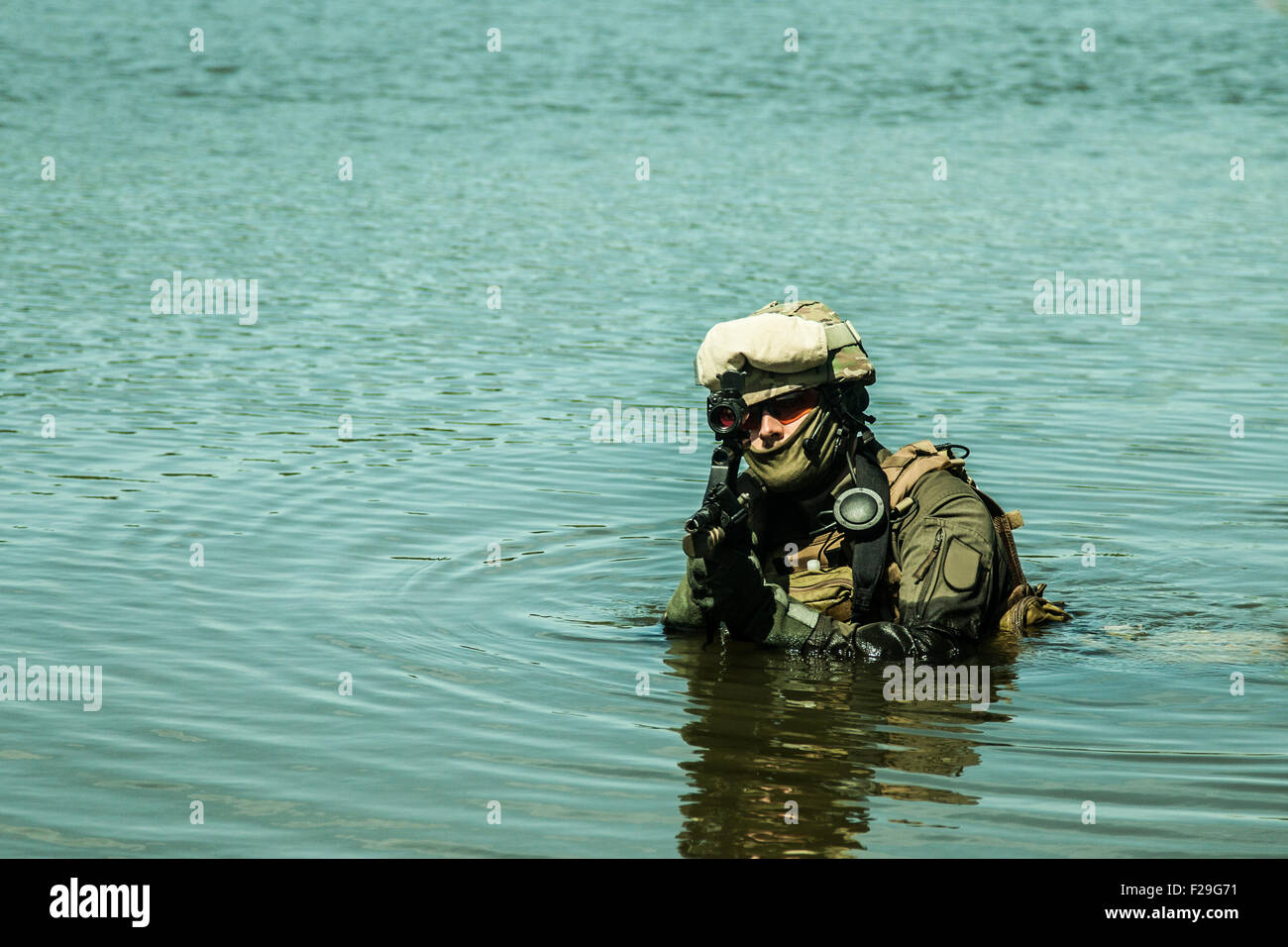 special forces in the water Stock Photo - Alamy