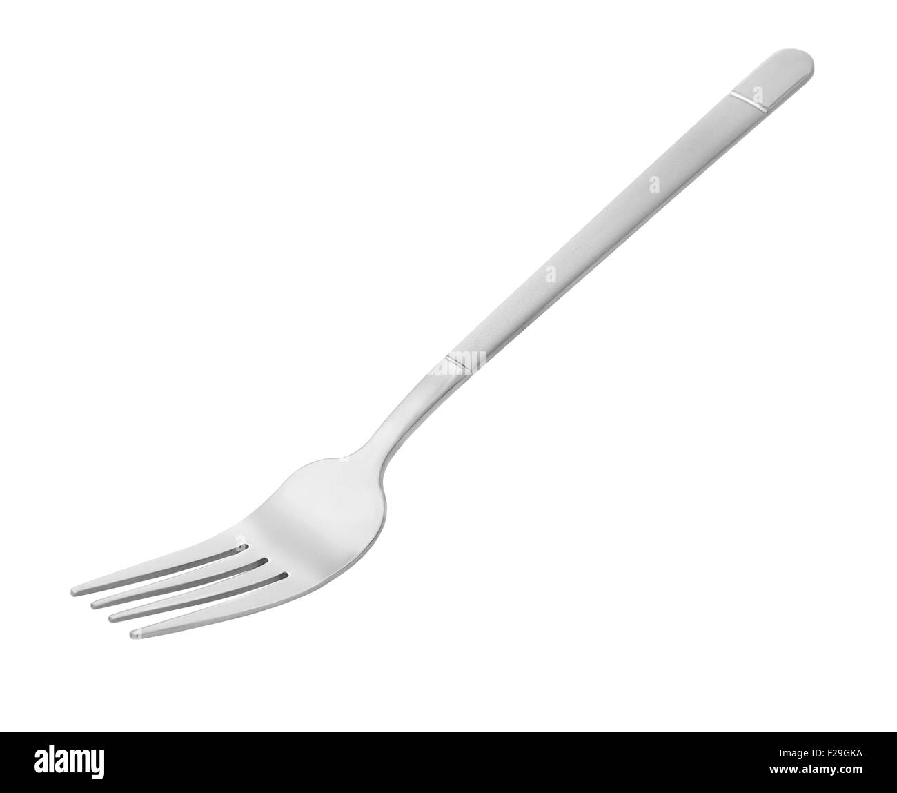 Fork on white background close-up isolated Stock Photo - Alamy