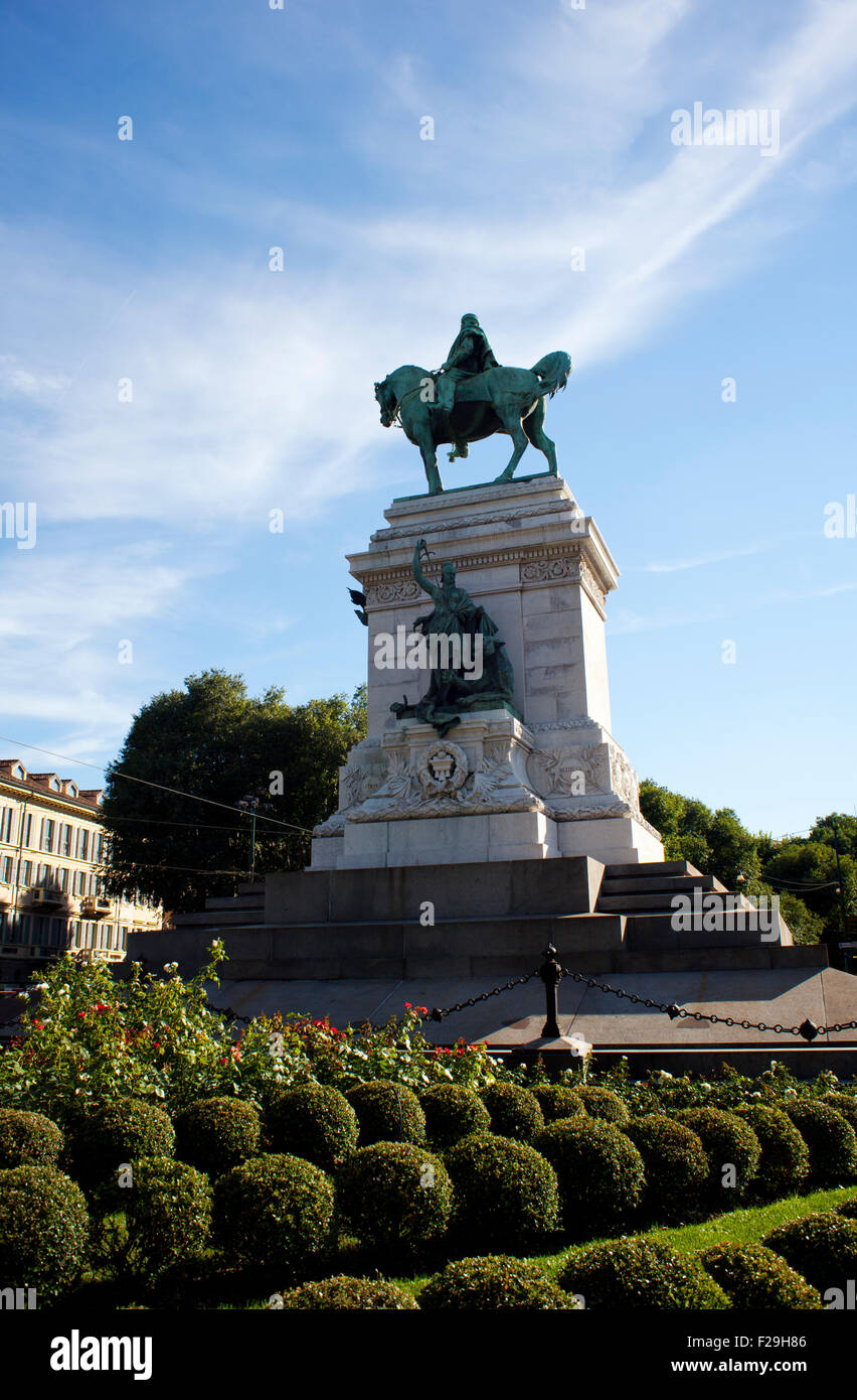 Garibaldi monument, Milan - Italy Stock Photo - Alamy