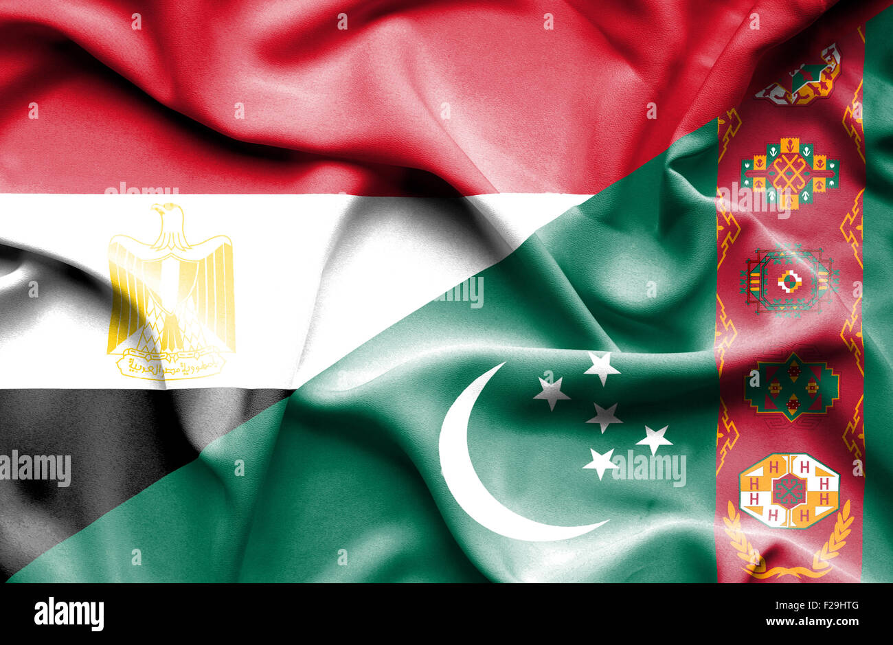 Egypt turkmenistan flag hi-res stock photography and images - Alamy