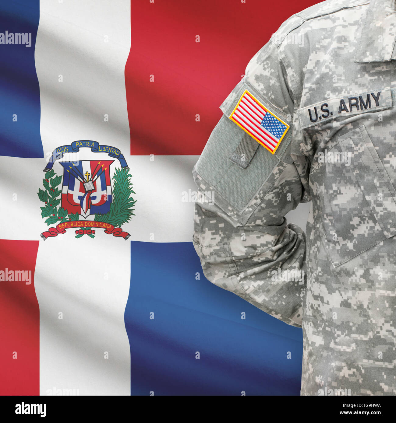 Usa dominican republic flag hi-res stock photography and images - Alamy
