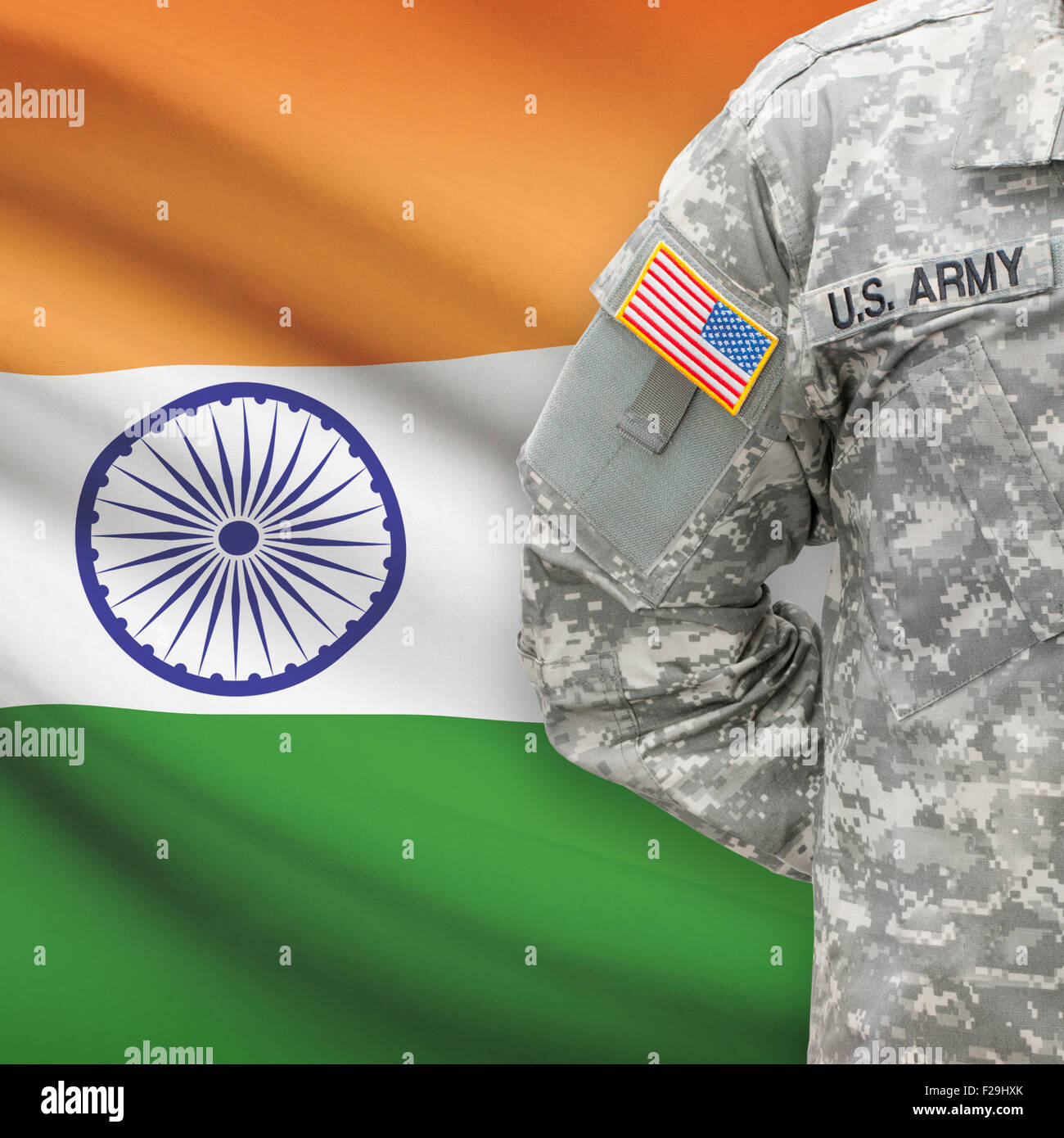 Indian Army With Flag Wallpaper