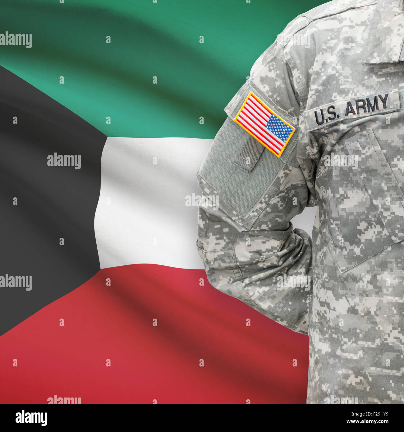 Kuwait united states flag hi-res stock photography and images - Alamy