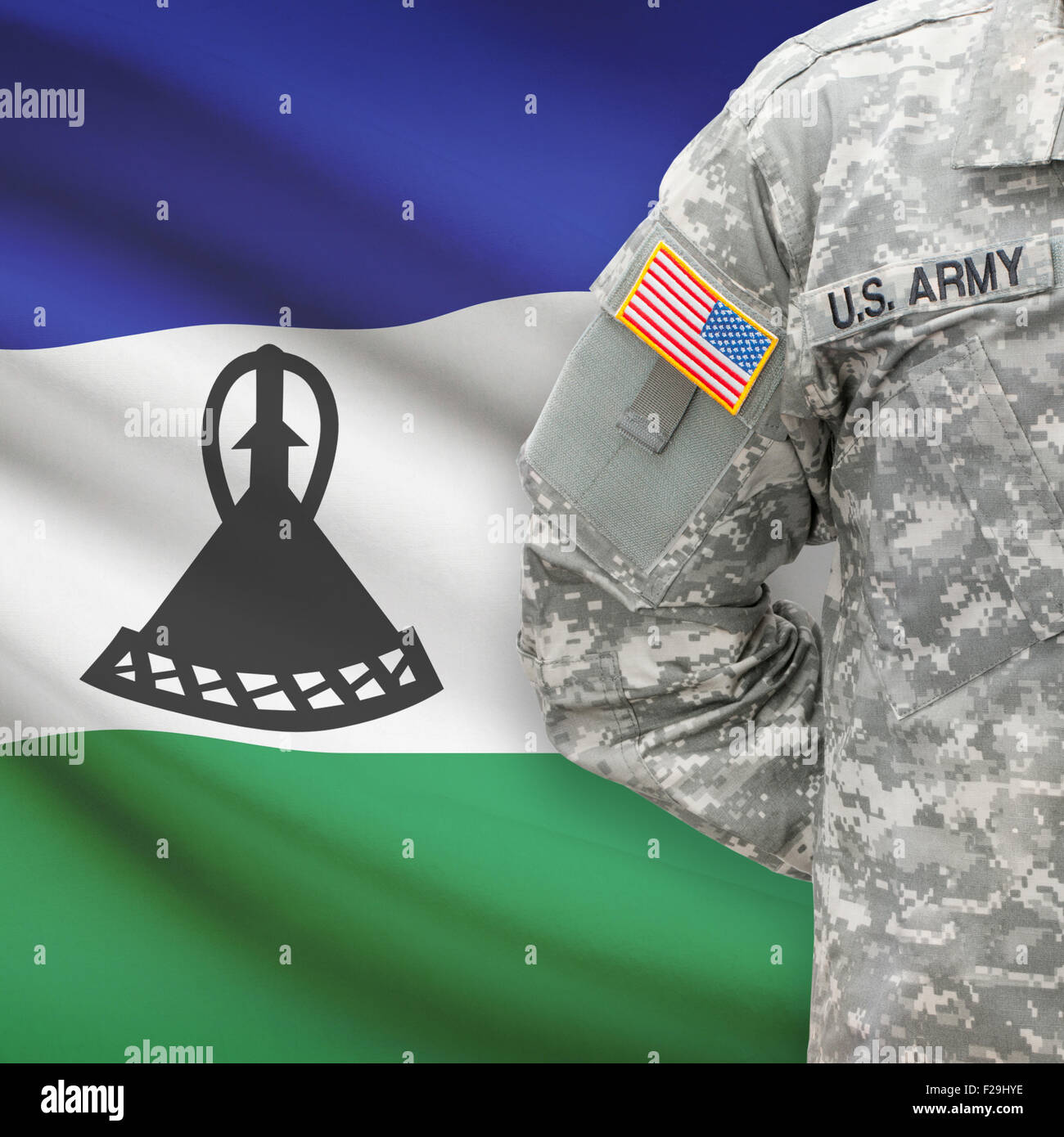 Nato lesotho flag hi-res stock photography and images - Alamy