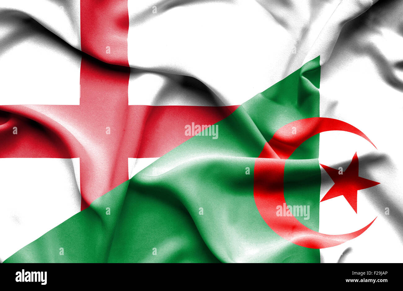 England algeria flag hi-res stock photography and images - Alamy